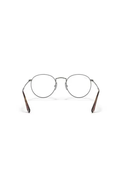 Ray-ban Round Frame Titanium Eyeglasses - Grey