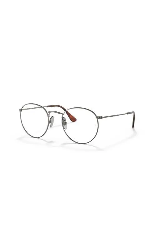 Ray-ban 50mm Square Eyeglasses - Silver