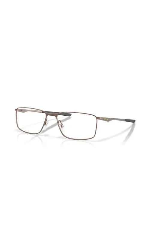 Oakley 55mm Rectangle Optical Glasses - Silver