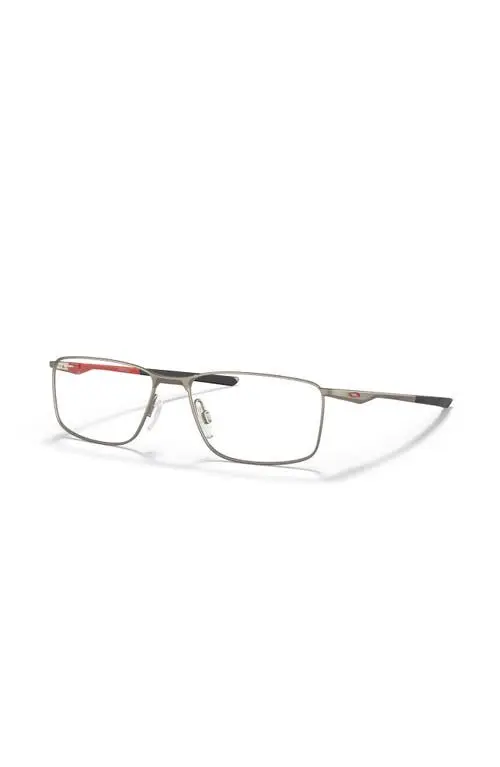 Oakley 55mm Rectangle Optical Glasses - Silver