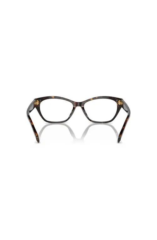 Ralph Lauren 55mm Rectangle Optical Glasses - Tortoise