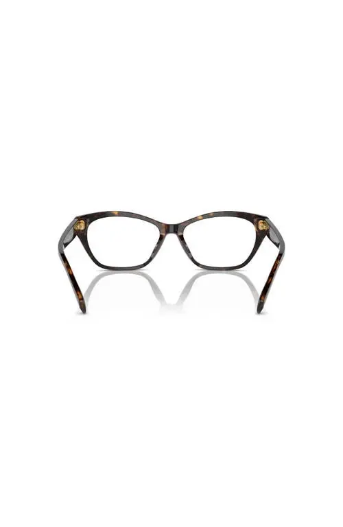 Ralph Lauren Acetate Full Rim Pillow Frame Eyeglasses - Tortoise