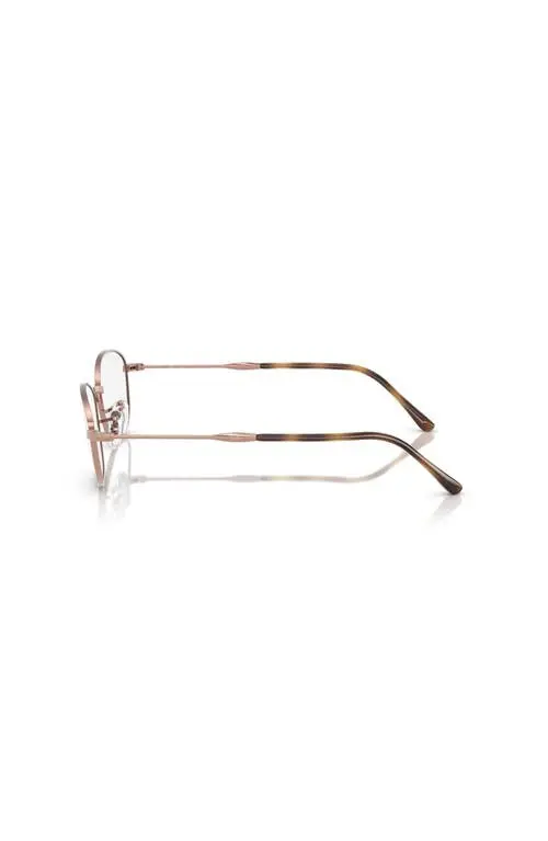 Ray-ban 55mm Irregular Eyeglasses - Copper