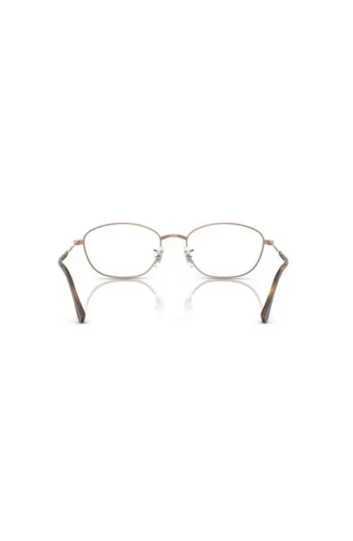 Ray-ban 55mm Irregular Eyeglasses - Copper