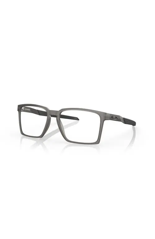 Oakley 56mm Rectangle Full Rim Eyeglasses - Grey