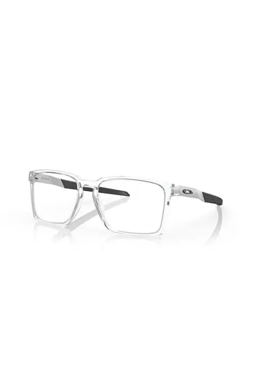 Oakley 56mm Rectangle Full Rim Eyeglasses - Transparent
