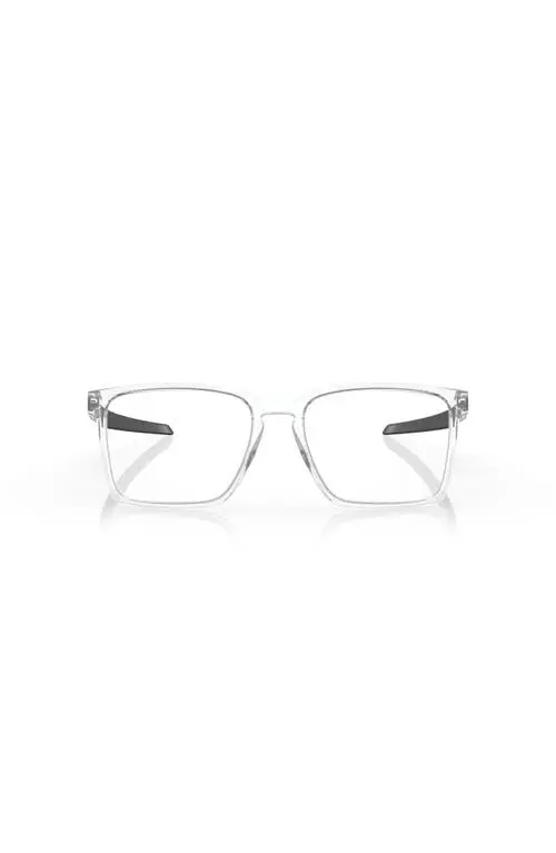 Oakley 56mm Rectangle Full Rim Eyeglasses - Transparent