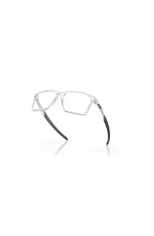Oakley 56mm Rectangle Full Rim Eyeglasses - Transparent