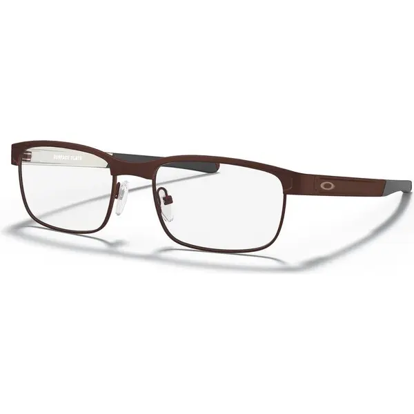 Oakley 54mm Square Full Rim Eyeglasses - Brown