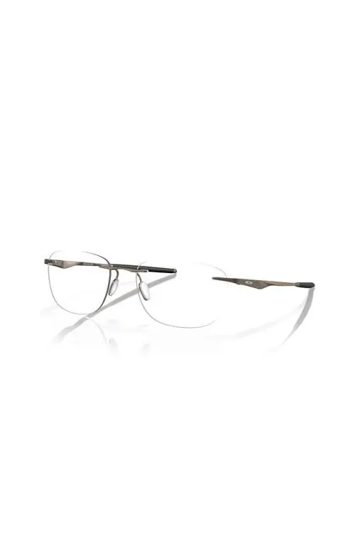 Oakley 53mm Rectangle Optical Glasses - Brown