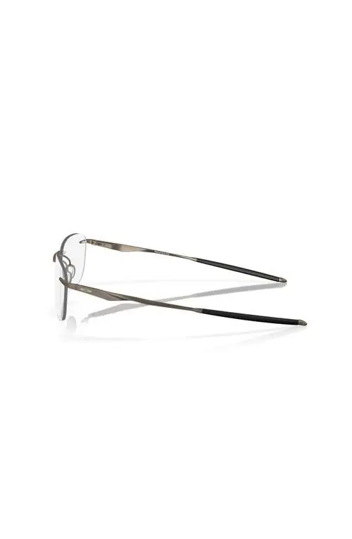 Oakley Wingfold Evr Rimless Titanium Rectangle Eyeglasses - Brown