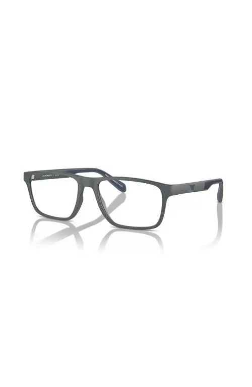 Emporio Armani Rectangle Full Rim Optical Glasses - Grey