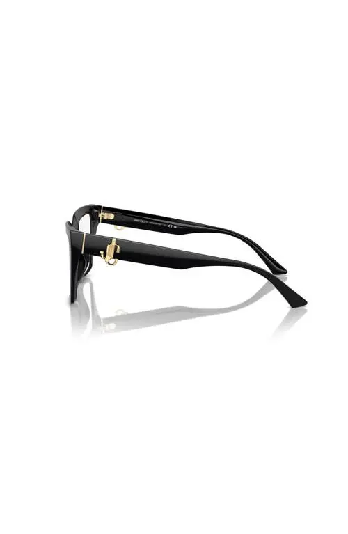 JIMMY CHOO Cat Eye Acetate Eyeglasses - Black