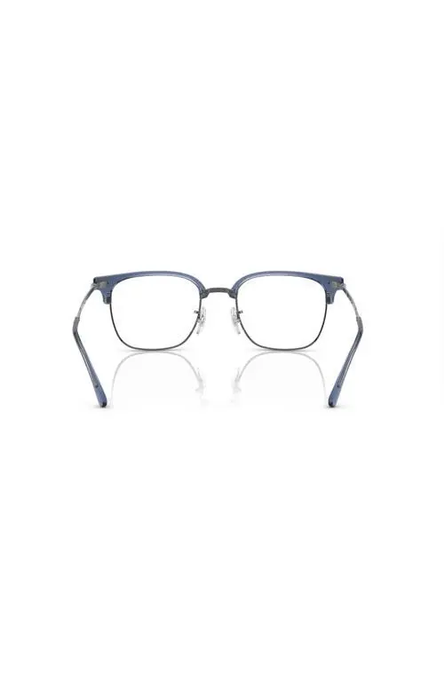 Ray-ban Clubmaster Optics Square Frame Eyeglasses - Blue