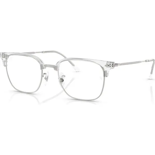 Ray-ban Clubmaster Optics Square Frame Eyeglasses - Transparent