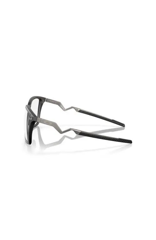 Oakley Rectangle Full Rim Titanium Eyeglasses - Black