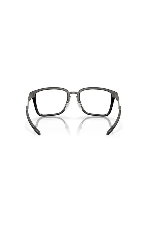Oakley Rectangle Full Rim Titanium Eyeglasses - Black