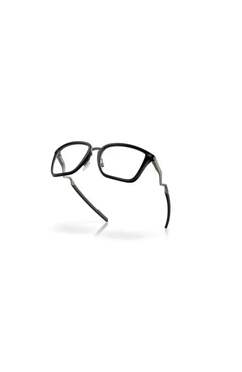 Oakley Rectangle Full Rim Titanium Eyeglasses - Black