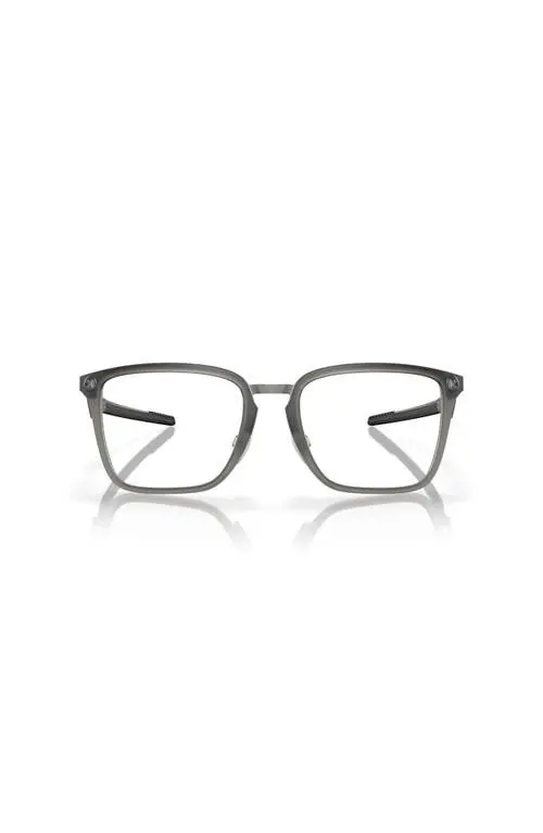 Oakley 56mm Rectangle Full Rim Eyeglasses - Grey