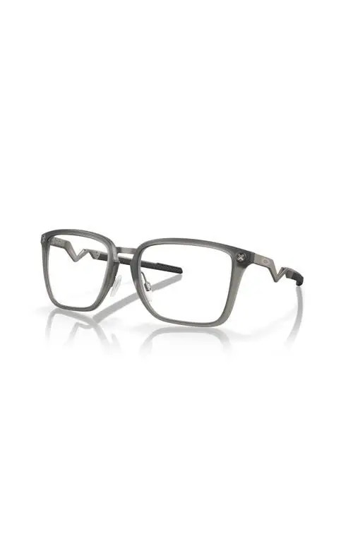 Oakley Rectangle Full Rim Titanium Eyeglasses - Grey