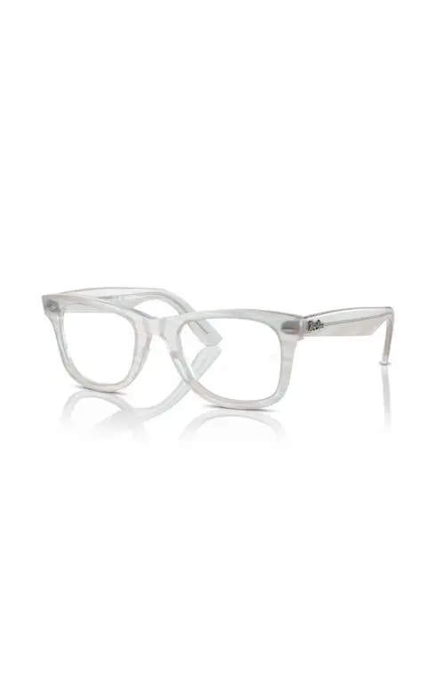 Ray-ban 50mm Square Optical Glasses - White