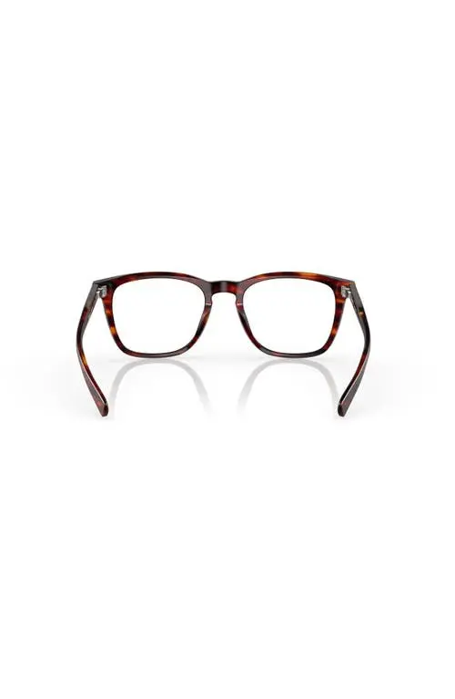 COSTA 53mm Rectangle Full Rim Acetate Eyeglasses - Tortoise