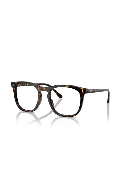 Ray-ban 53mm Square Full Rim Eyeglasses - Tortoise