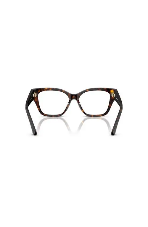 Burberry 52mm Cat Eye Optical Glasses - Brown