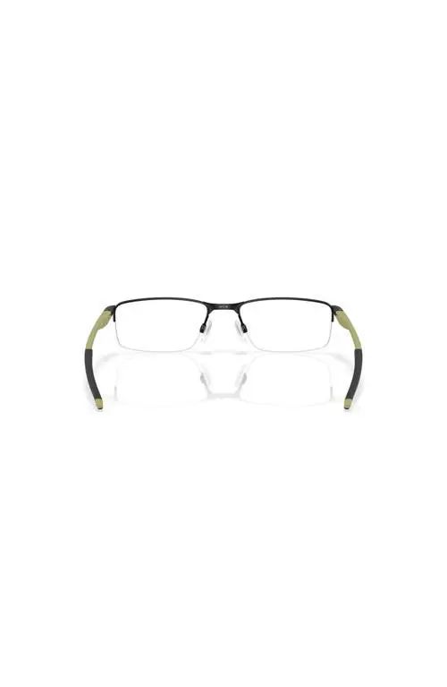 Oakley 56mm Rectangle Optical Glasses - Black