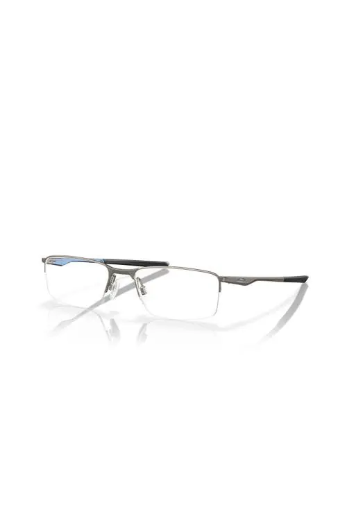 Oakley 56mm Rectangle Optical Glasses - Grey