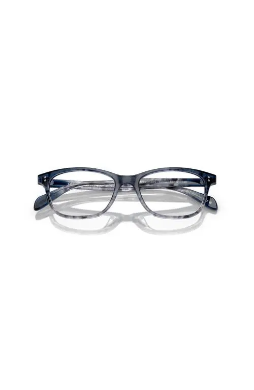 Oliver Spencer 52mm Square Optical Glasses - Blue