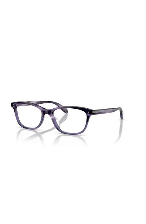Oliver Spencer Ashton Square Frame Eyeglasses - Violet