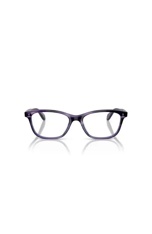 Oliver Spencer Ashton Square Frame Eyeglasses - Violet