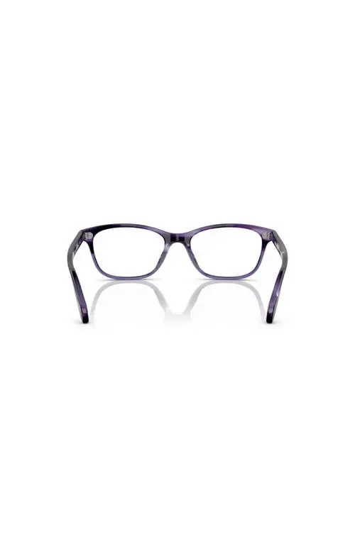 Oliver Spencer Ashton Square Frame Eyeglasses - Violet