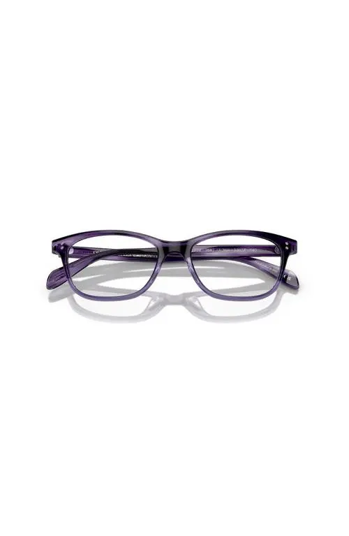 Oliver Spencer Ashton Square Frame Eyeglasses - Violet