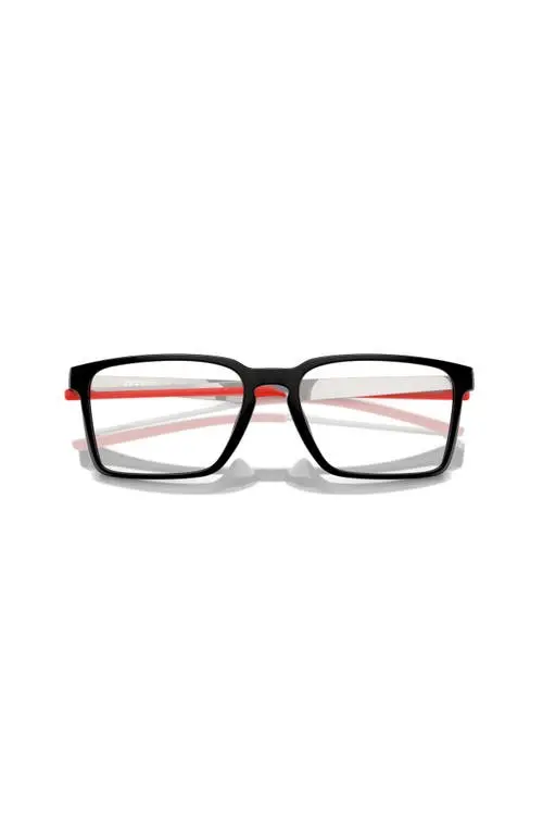 SCUDERIA FERRARI 56mm Rectangle Optical Glasses - Black