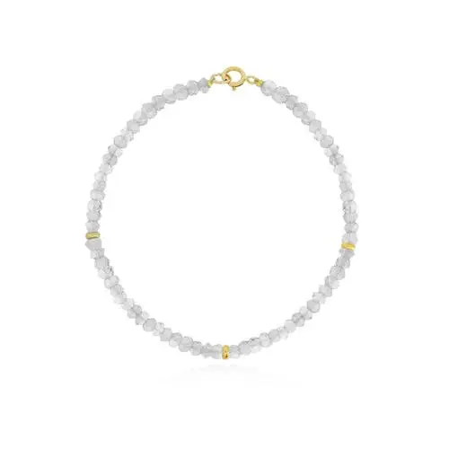 THE LOVERY FINE JEWELRY 14k Yellow Gold Beaded Bracelet - White Topaz