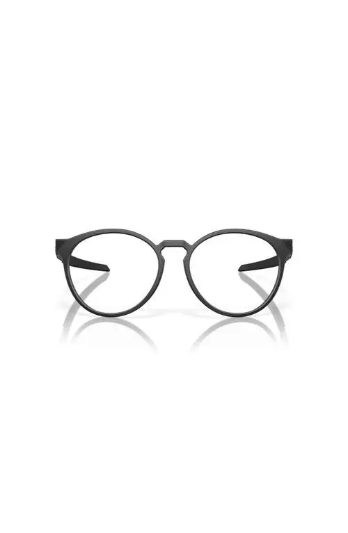 Oakley 55mm Round Full Rim Eyeglasses - Black