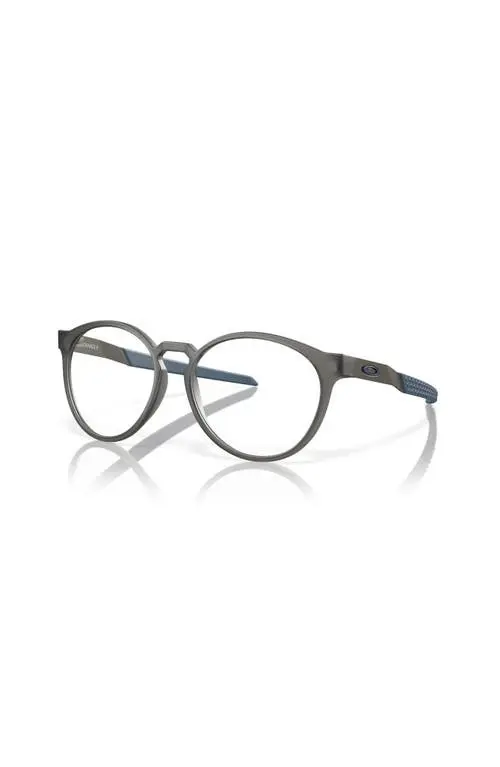 Oakley 55mm Round Full Rim Eyeglasses - Grey