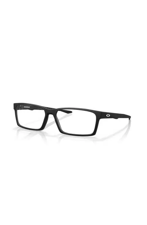 Oakley 59mm Rectangle Full Rim Eyeglasses - Black