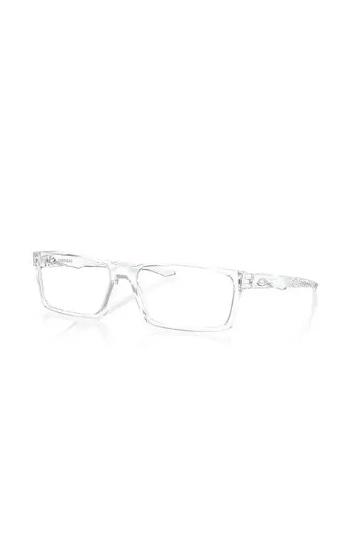 Oakley 59mm Rectangle Full Rim Eyeglasses - Transparent
