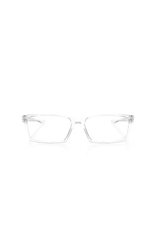 Oakley 59mm Rectangle Full Rim Eyeglasses - Transparent