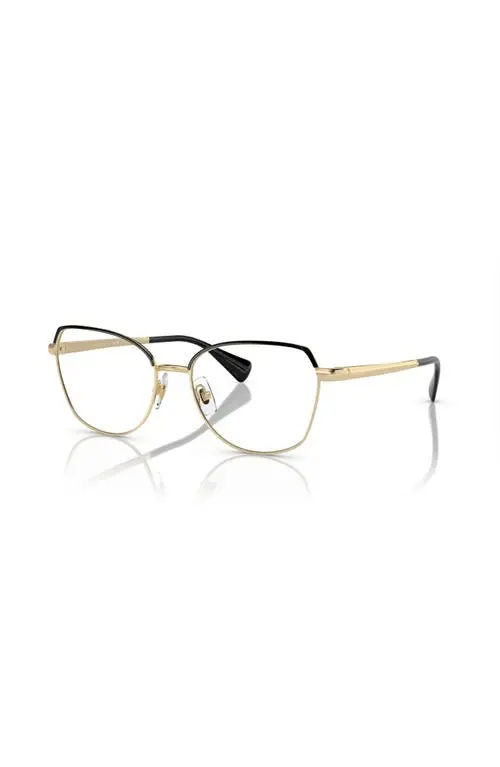 Ralph Lauren 55mm Irregular Full Rim Eyeglasses - Gold