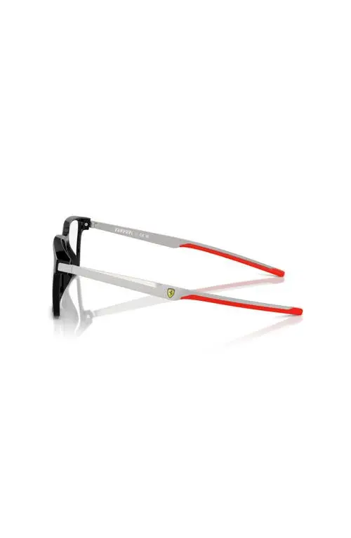 SCUDERIA FERRARI Rectangle Optical Glasses - Black