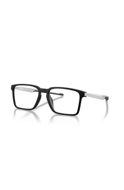 SCUDERIA FERRARI 54mm Rectangle Full Rim Eyeglasses - Black/silver