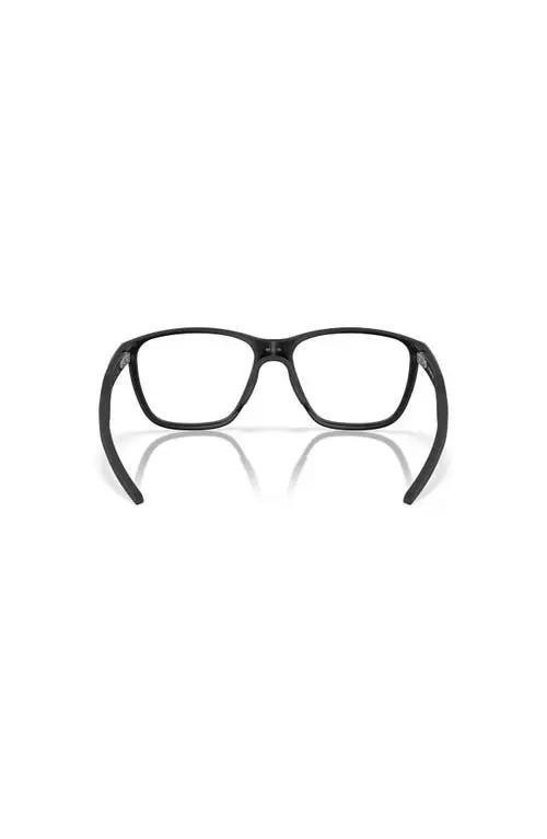 Oakley 54mm Square Full Rim Eyeglasses - Solid Black