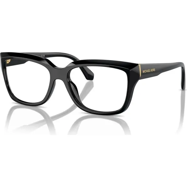 Michael Kors 54mm Rectangle Full Rim Optical Glasses - Black