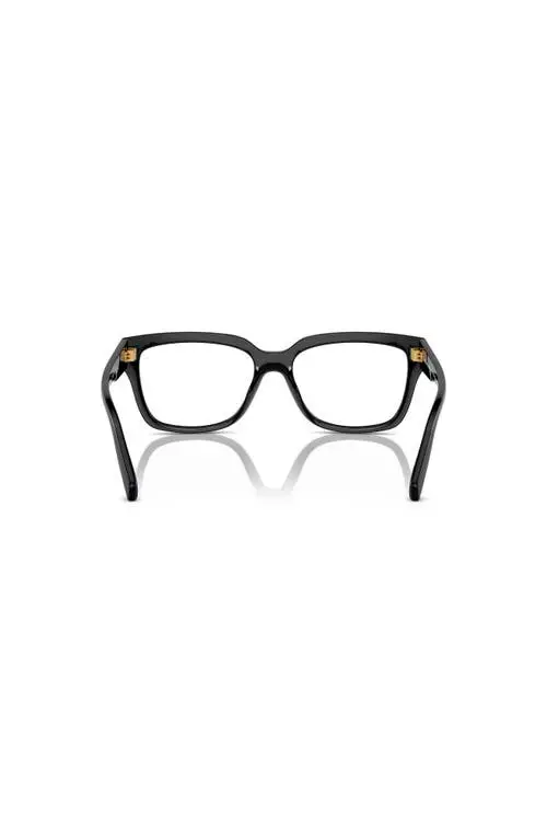 Michael Kors 54mm Rectangle Full Rim Optical Glasses - Black