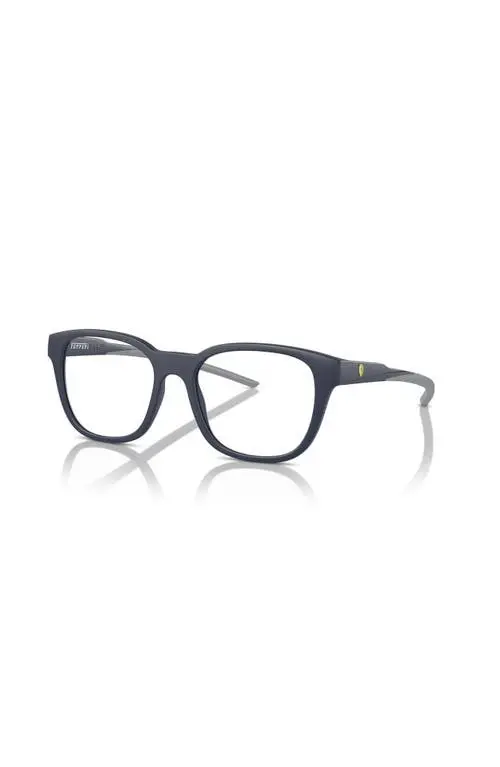 SCUDERIA FERRARI 53mm Square Full Rim Eyeglasses - Blue