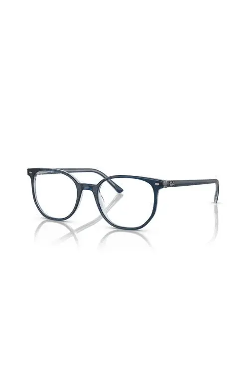 Ray-ban 52mm Irregular Optical Glasses - Blue